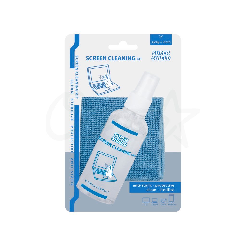 100ml Screen Cleaner Kit | Spray + Microfiber Cloth